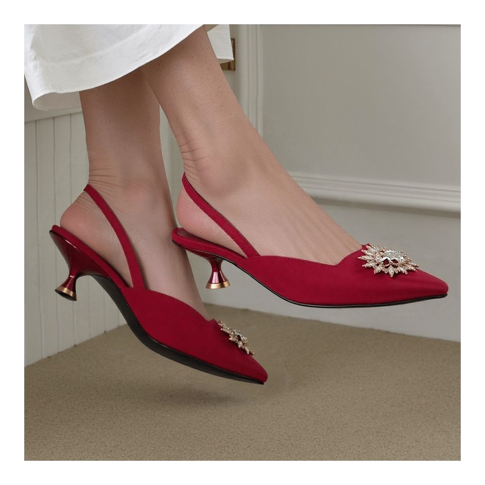 Walkeaze Women Formal Court Shoes, Maroon, 74699S