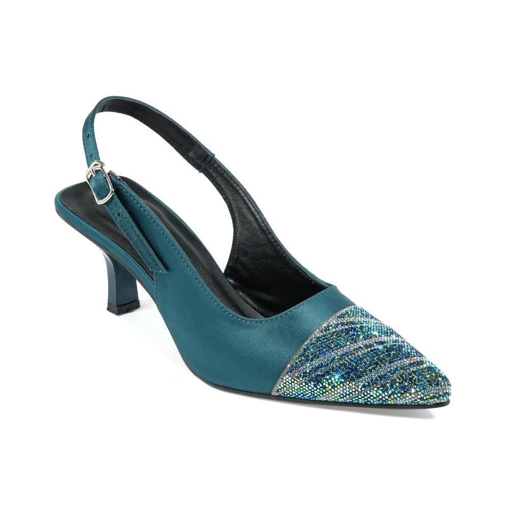 Walkeaze Women Formal Slingback, Aqua, 74976S