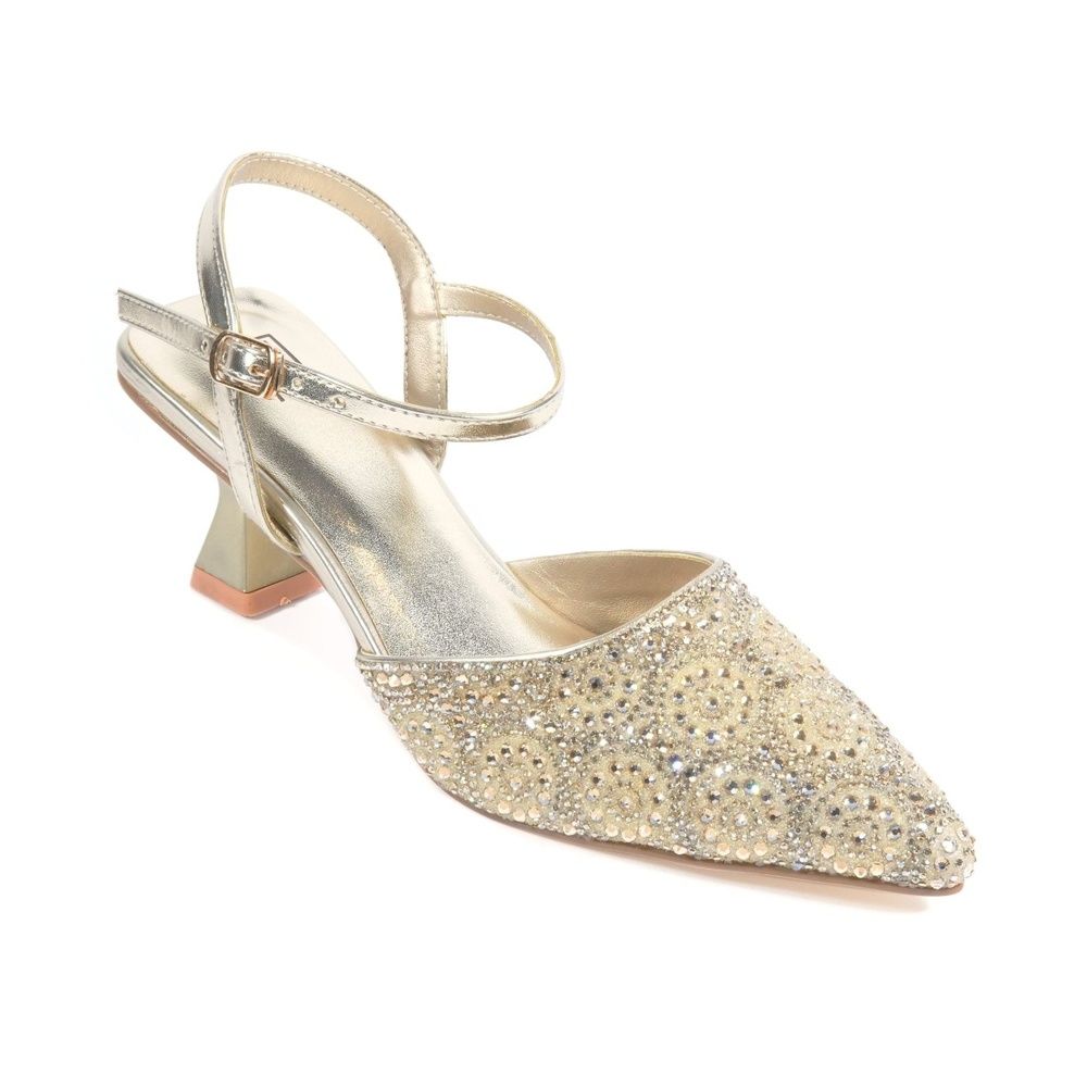 Walkeaze Women Formal Slingback, Golden, 75217S