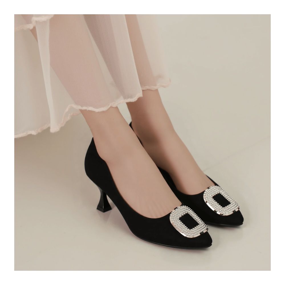 Walkeaze Women Formal Court Shoes, Black, 98204S