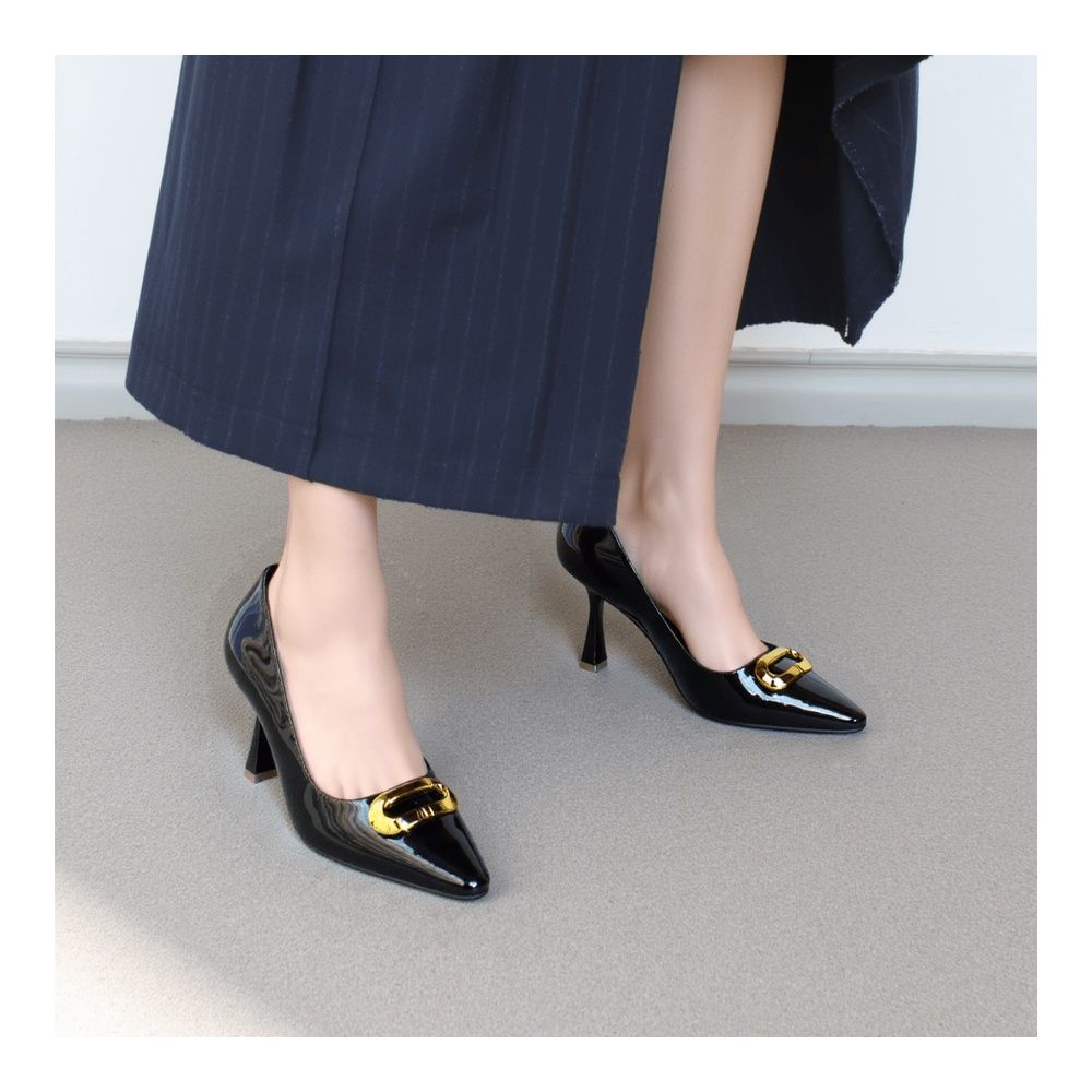 Walkeaze Women Formal Court Shoes, Black, 98361S