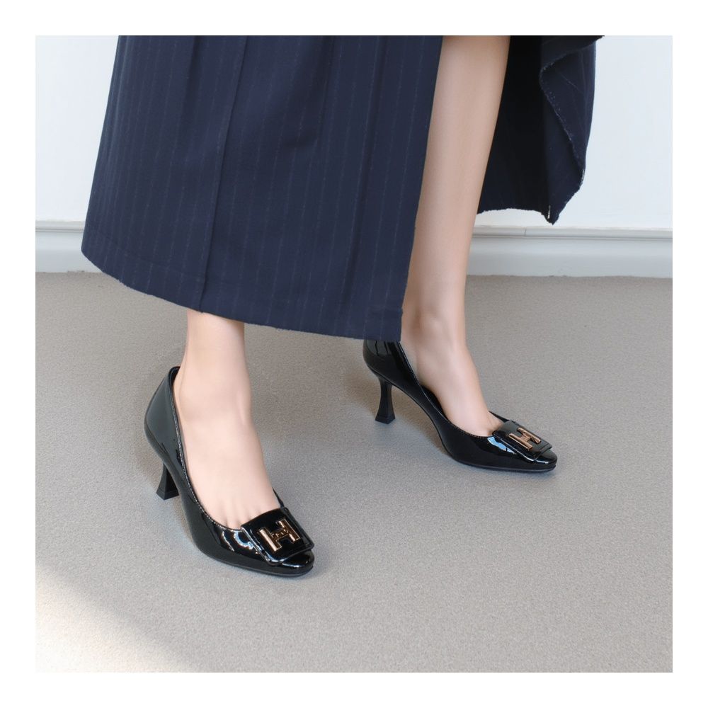 Walkeaze Imported Formal Court Shoes, Black, 98399S