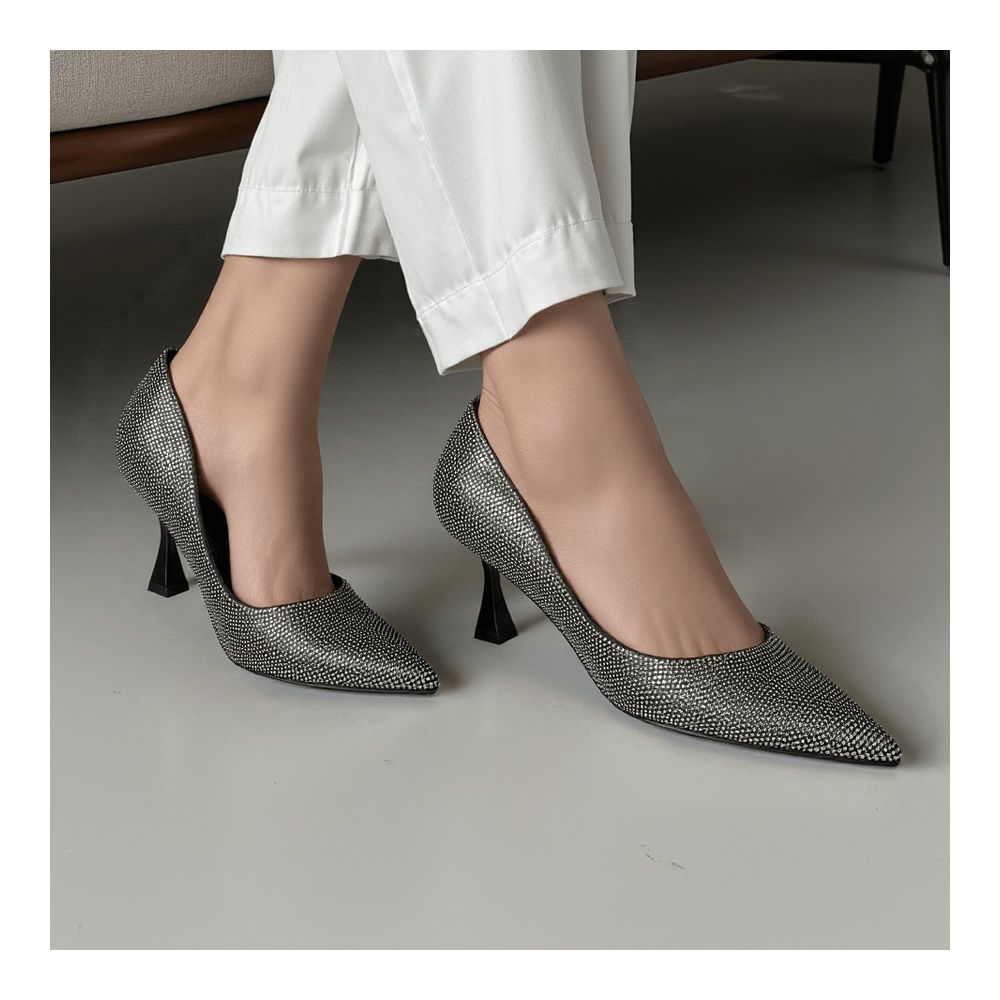 Walkeaze Imported Formal Court Shoes, Black, 98400S