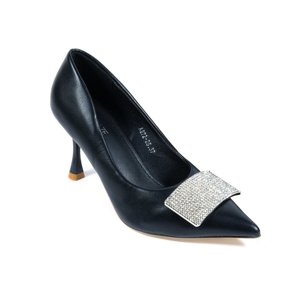 Walkeaze Imported Formal Court Shoes, Black, 98410S