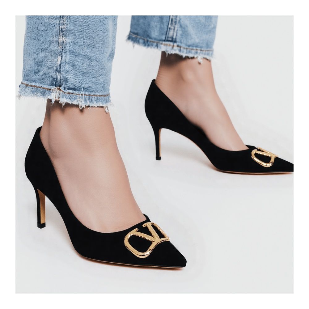 Walkeaze Imported Formal Court Shoes, Black, 98416S