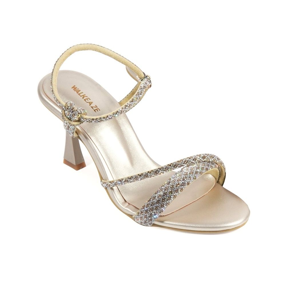 Walkeaze Women Formal Heel, Golden, 63035S