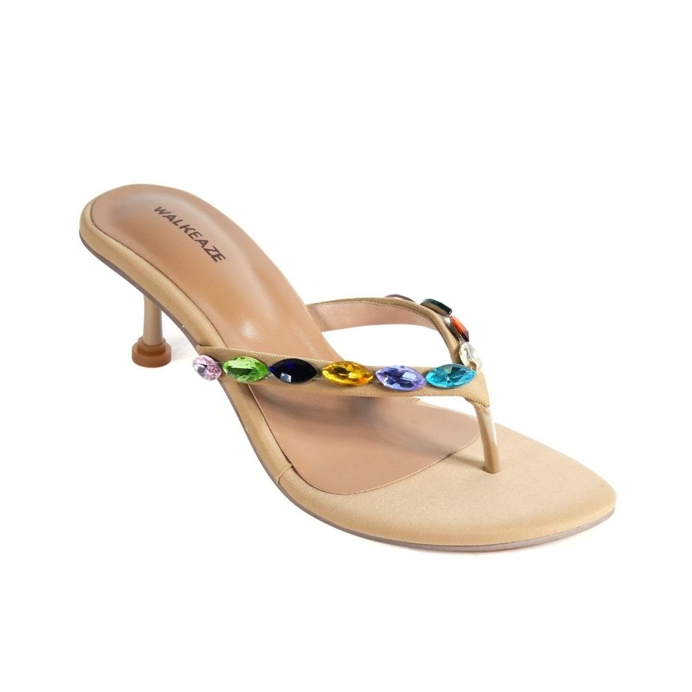 Walkeaze Women Formal Heel, Fawn, 75207S
