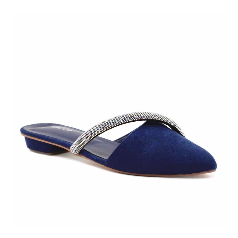 Walkeaze Women Formal Mules, Navy Blue, 39075S