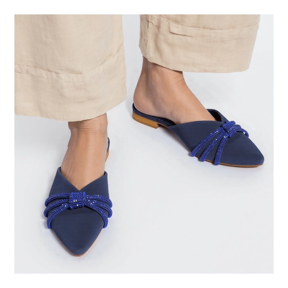 Walkeaze Women Formal Mules, Navy Blue, 39995S