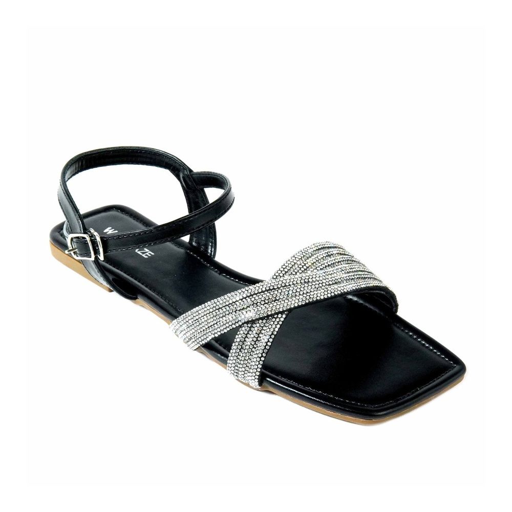 Walkeaze Women Formal Sandals, Black, 40834S