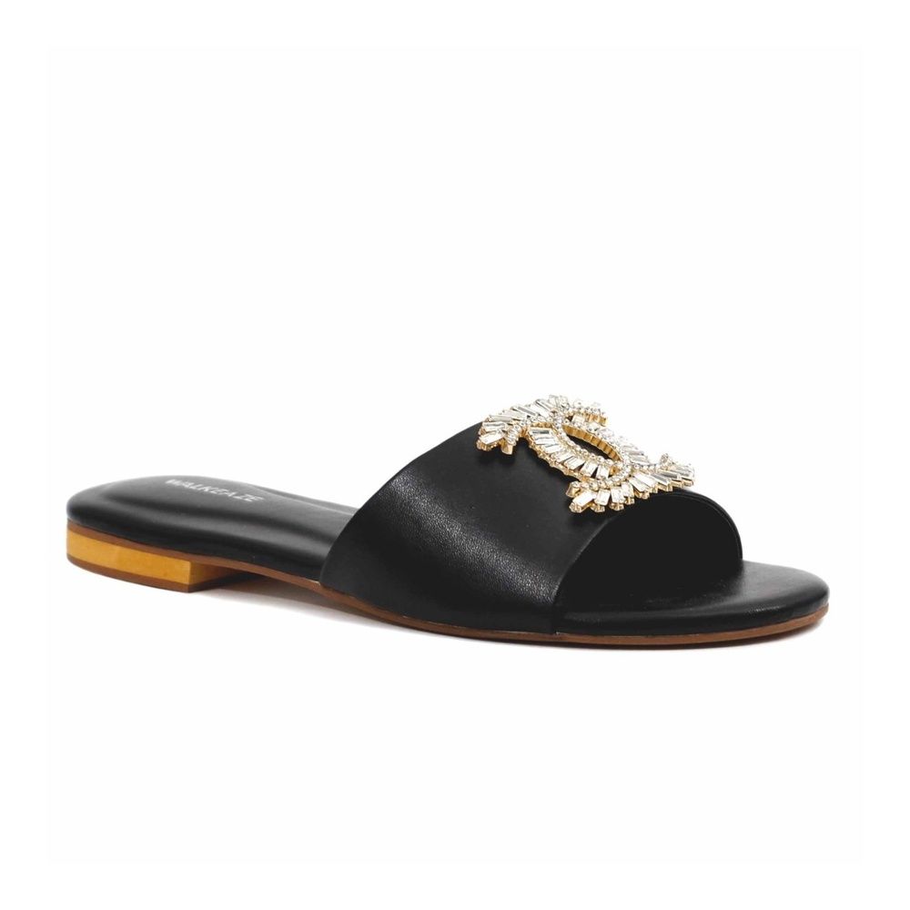 Walkeaze Women Formal Slippers, Black, 40066S