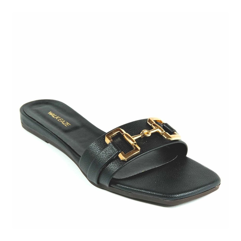 Walkeaze Women Formal Slippers, Black, 40090S