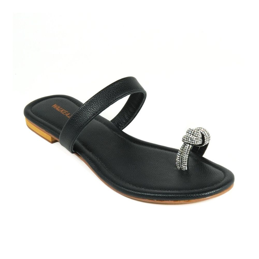 Walkeaze Women Formal Slippers, Black, 40113S