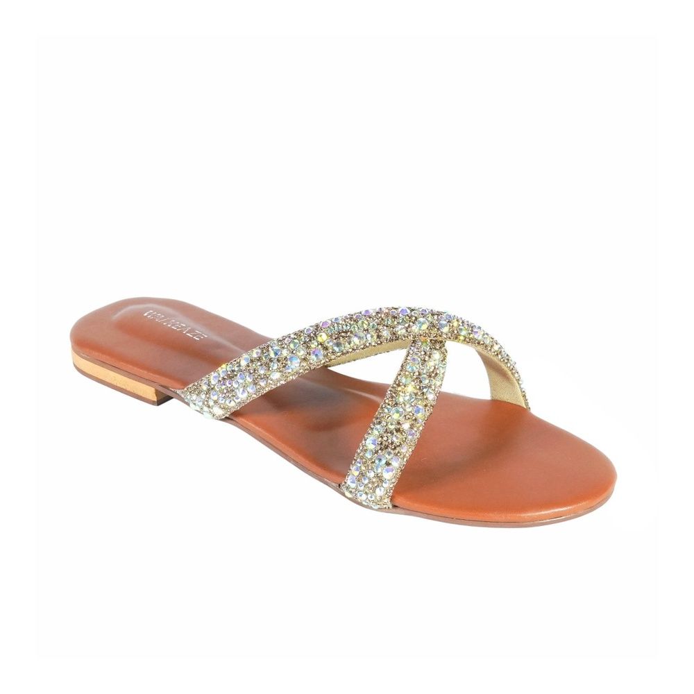 Walkeaze Women Formal Slippers, Mustard, 40738S
