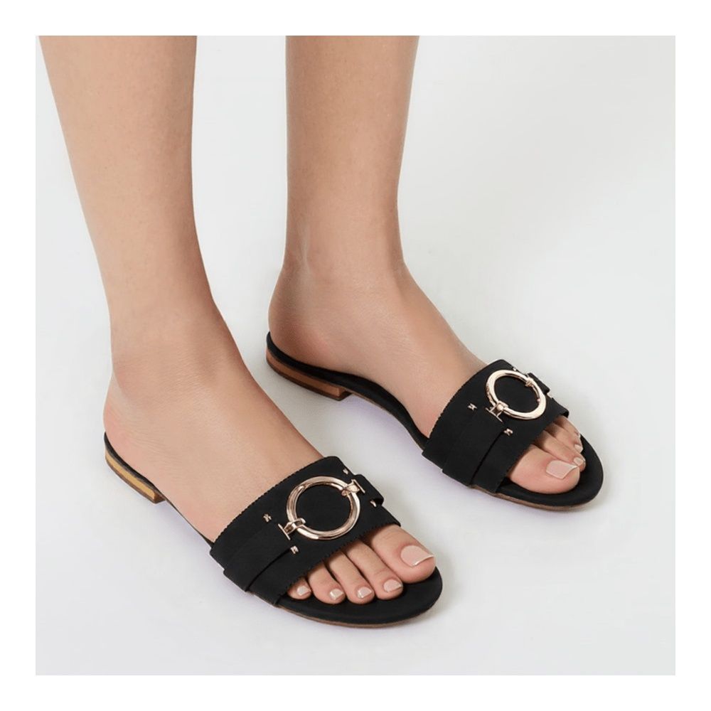 Walkeaze Women Formal Slippers, Black, 40859S
