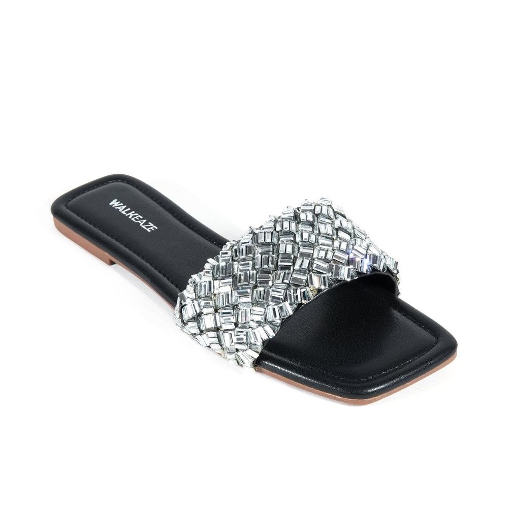 Walkeaze Women Formal Slippers, Black, 40883S