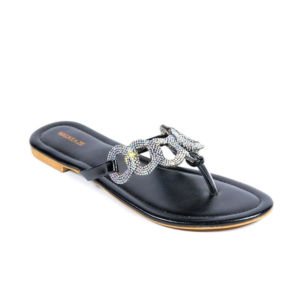 Walkeaze Women Formal Slippers, Black, 40905S