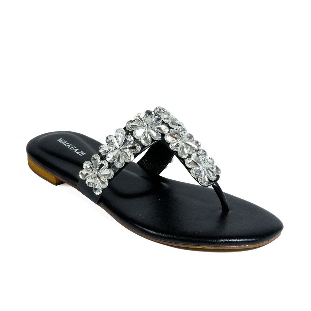 Walkeaze Women Formal Slippers, Black, 40915S