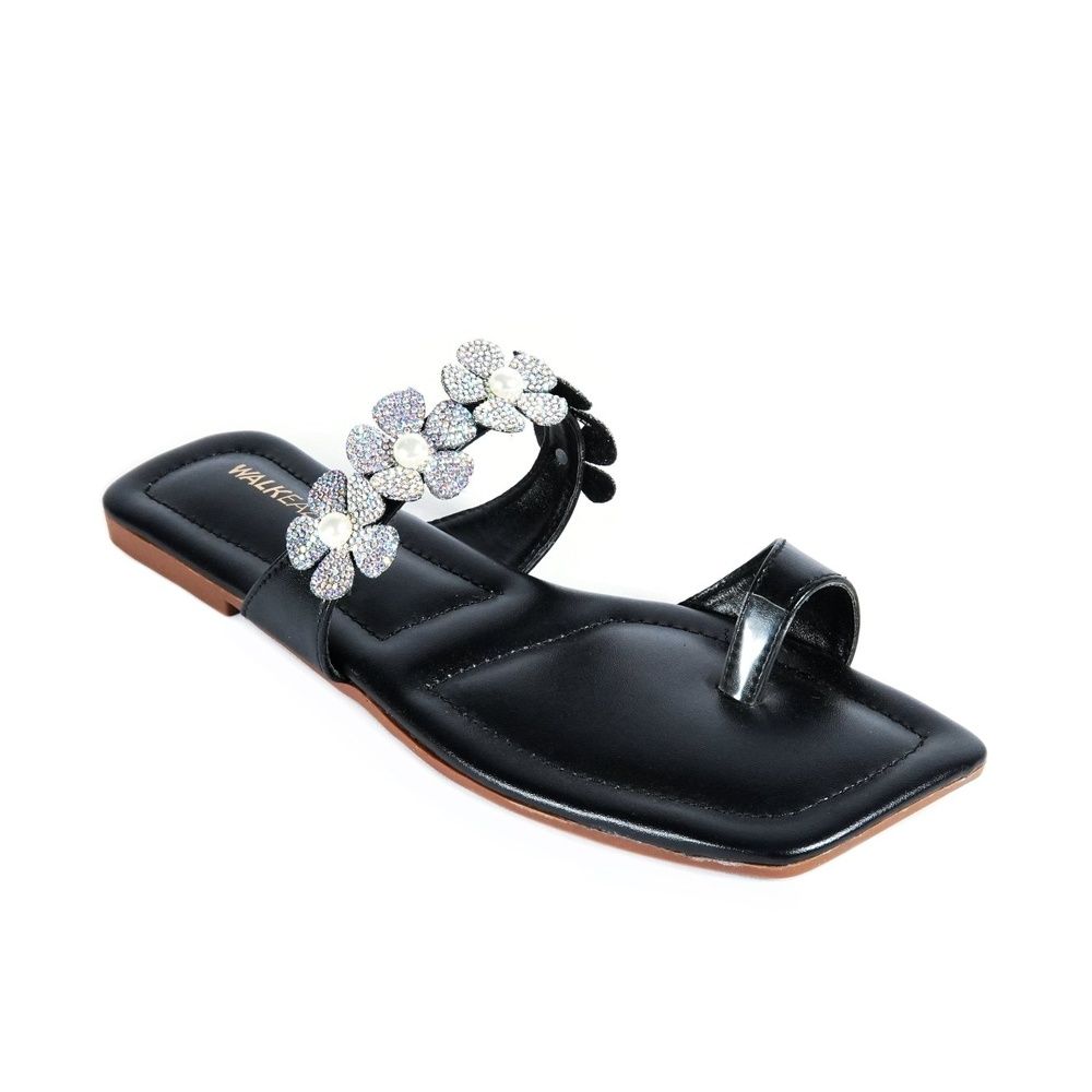 Walkeaze Women Formal Slippers, Black, 40930S