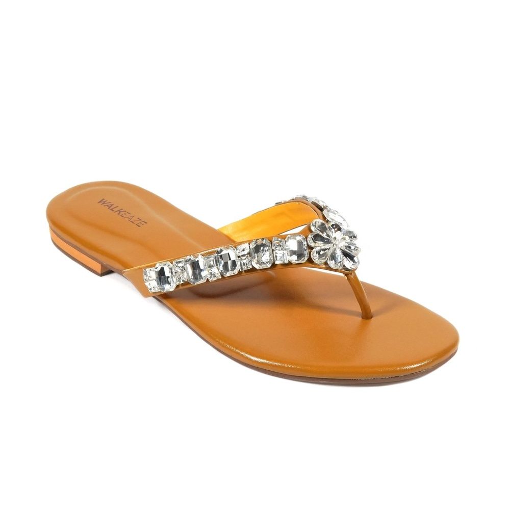 Walkeaze Women Formal Slippers, Yellow, 41046S