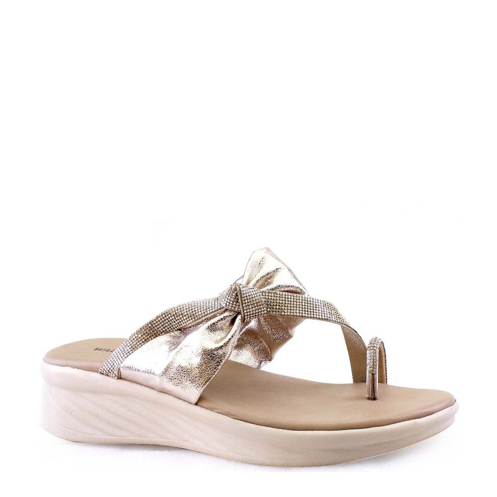 Walkeaze Women Formal Softy, Golden, 74212S