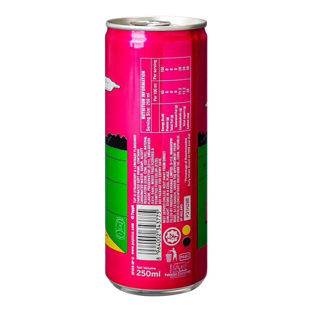 Buy 7Up Strawberry Lemonade Drink Can, 250ml Online at Special Price in ...