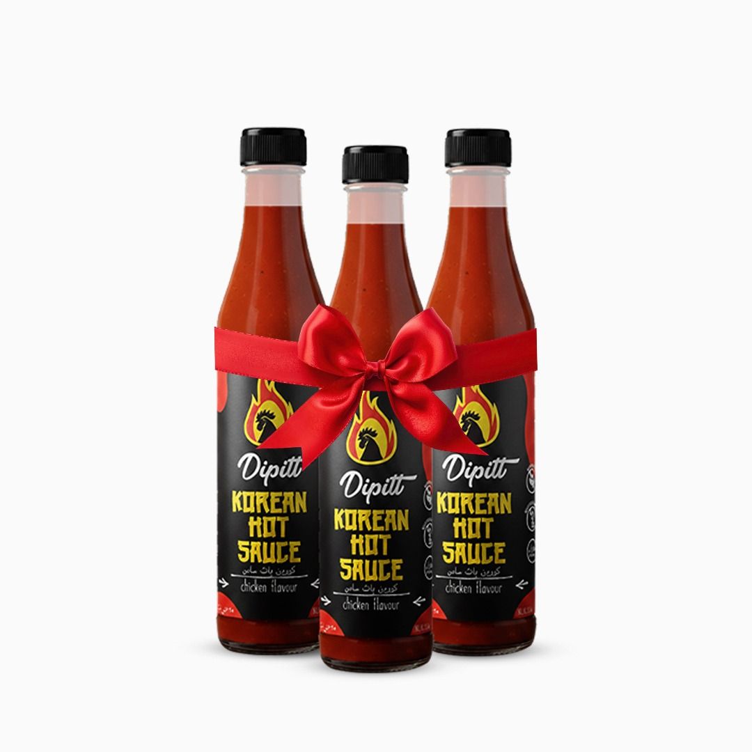 Dipitt Korean Hot Sauce, Chicken Flavour, Pack of 3 60ml Bottles