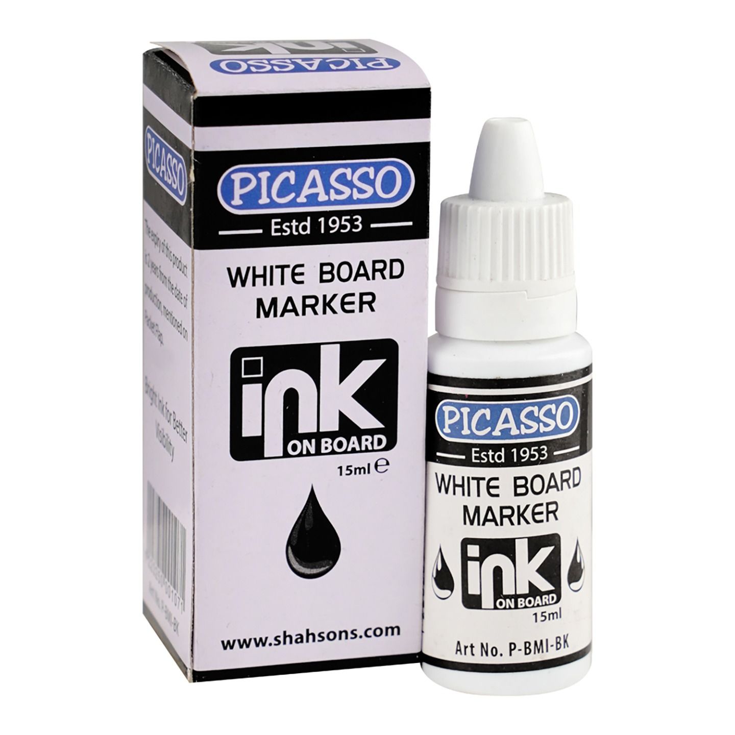 Goldfish Picasso White Board Marker Ink Black, 15ml, P-BMI-BK