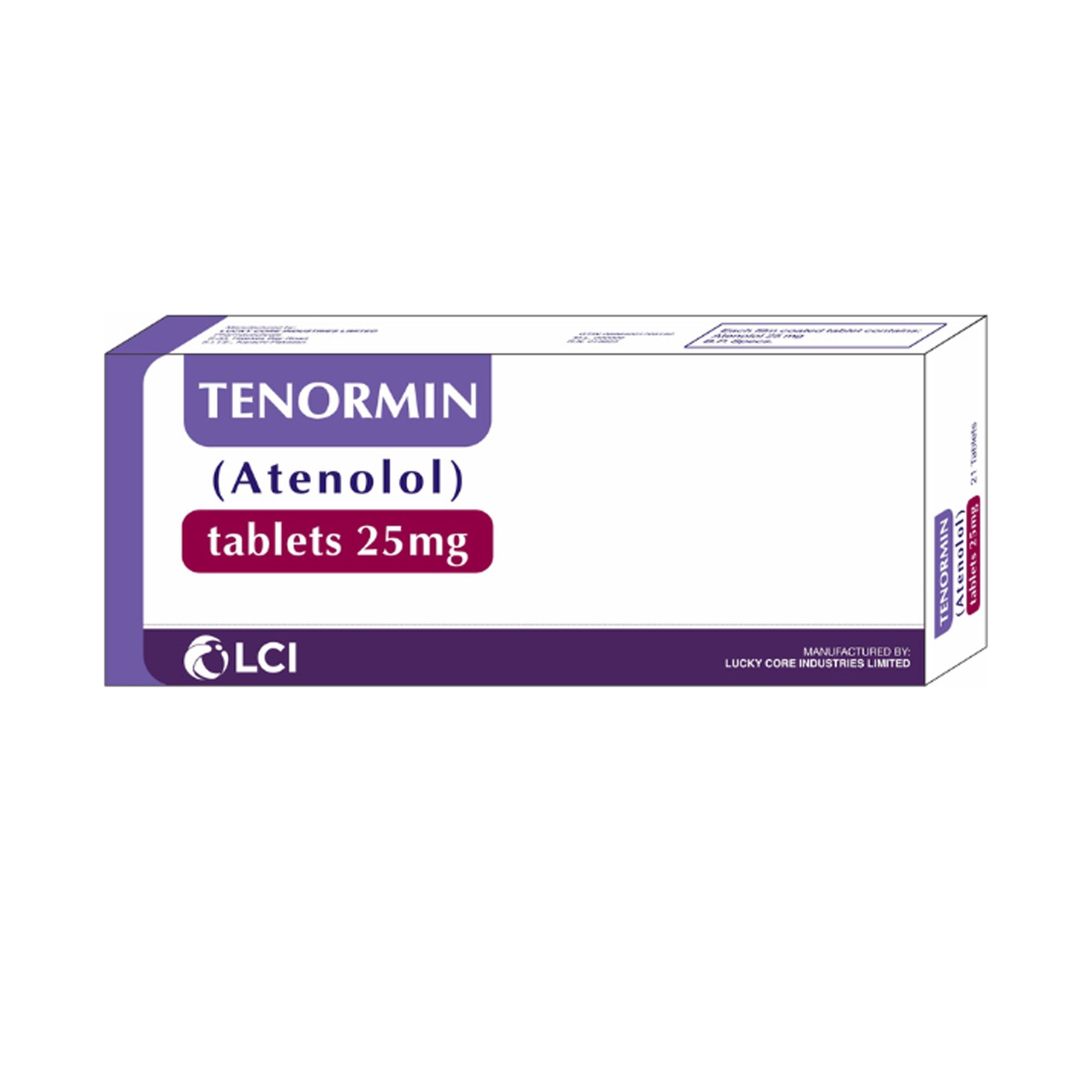 Purchase ICI Pharmaceuticals Tenormin Tablet, 25mg, 14-Pack Online at ...