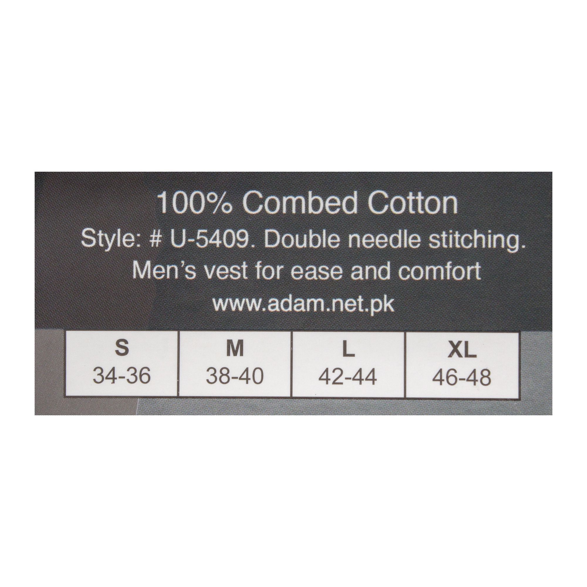 Buy Adam Men's Vest, 1 Pack, Grey, 5409 Online at Best Price in ...