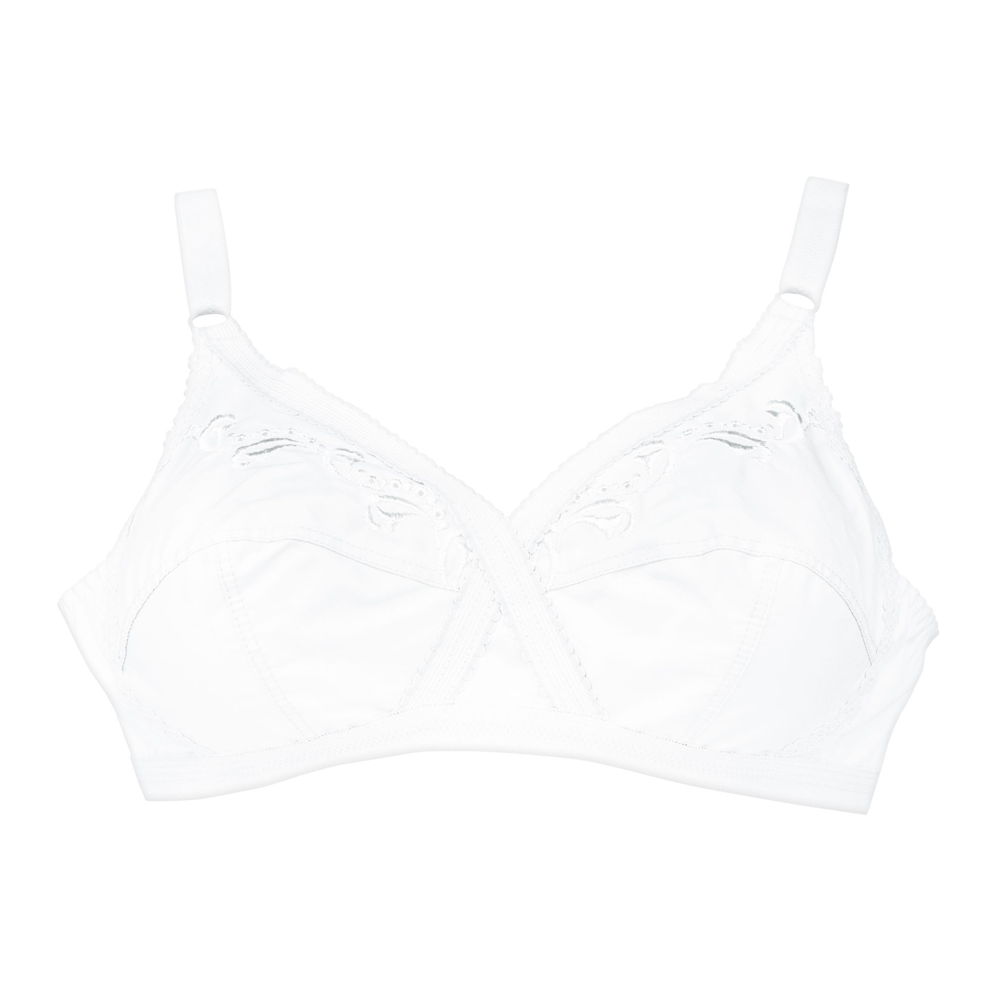 Purchase IFG X-Over Cotton Bra, White Online at Special Price in ...