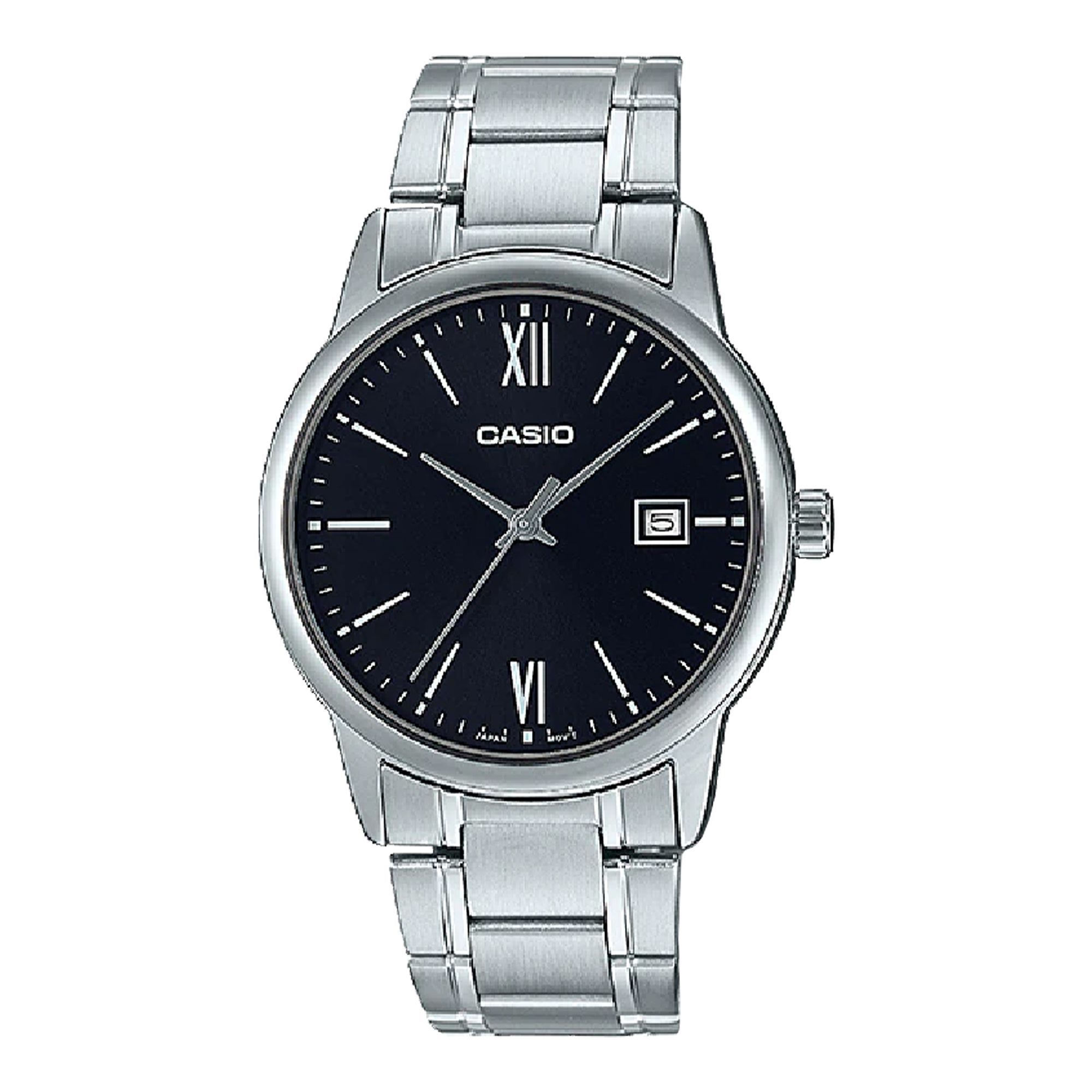 Order Casio Men's Chrome Round Dial & Bracelet Analog Watch, MTP-V002D ...
