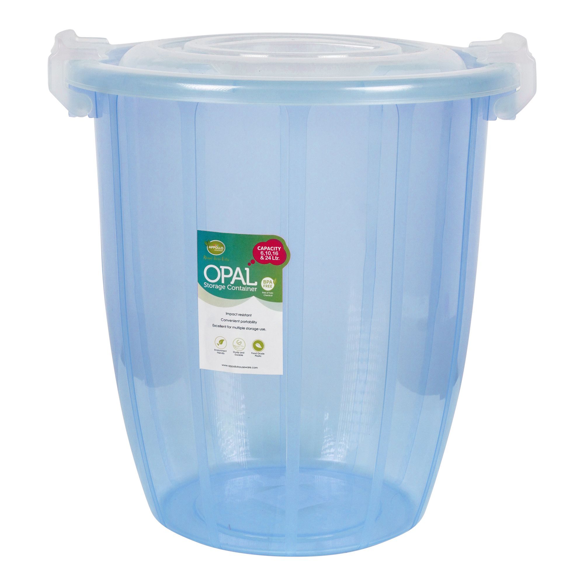 Order Appollo Opal Storage Container, Medium, 10L, Blue Online at Best ...
