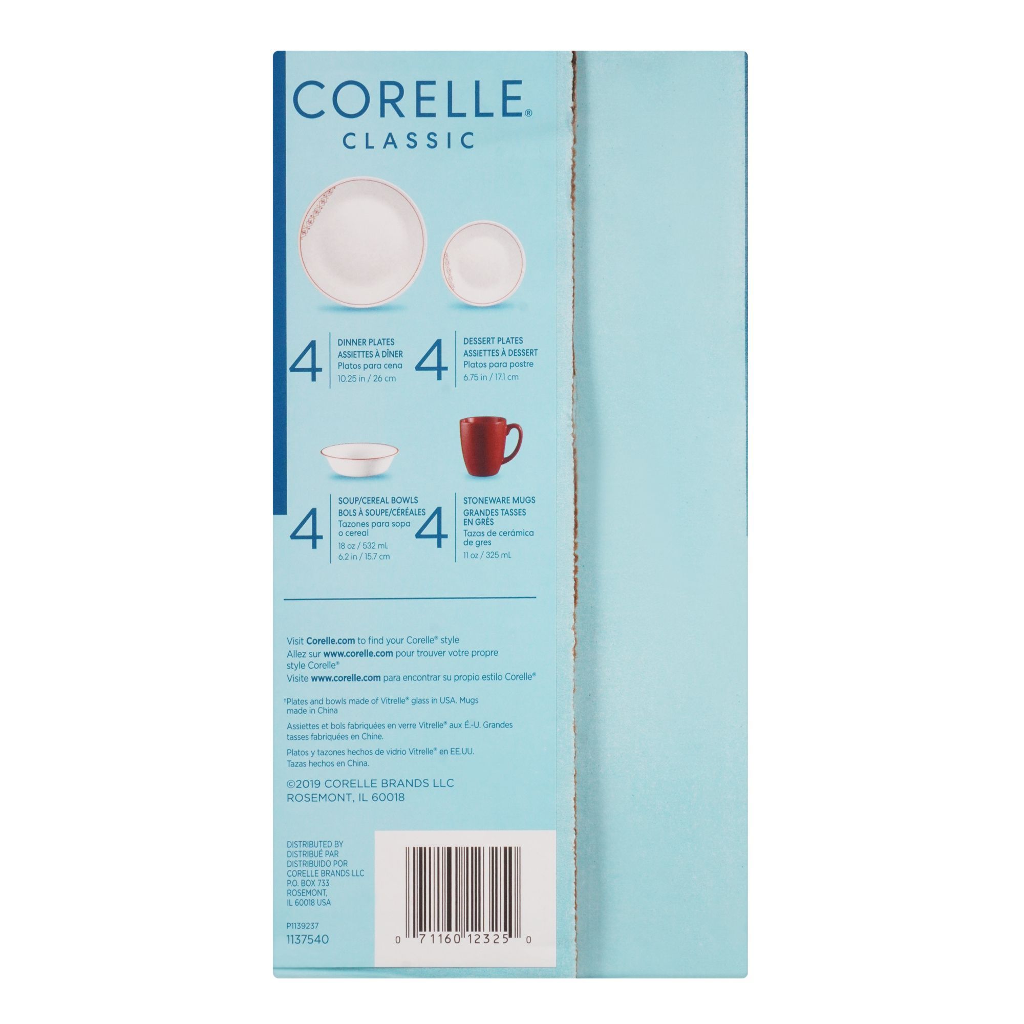 Buy Corelle Livingware Dinnerware Set, Fusion Chilli, 16 Piece, 1137540 ...