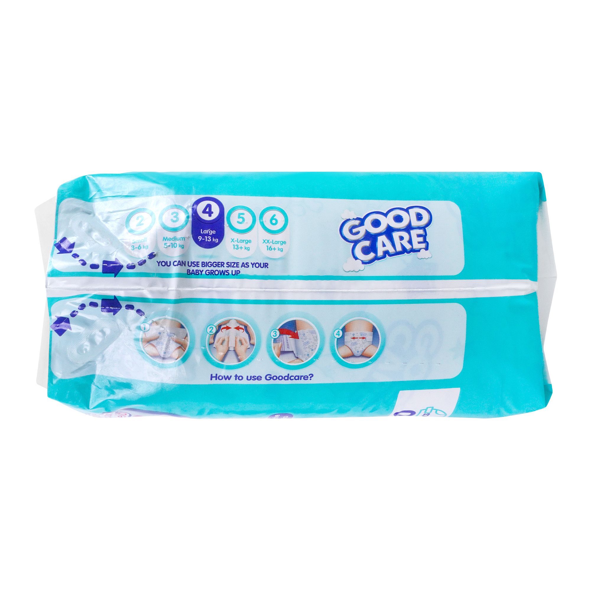 Purchase Good Care Baby Diaper, 4, Large, 9-13kg, 40-Pack Online at ...