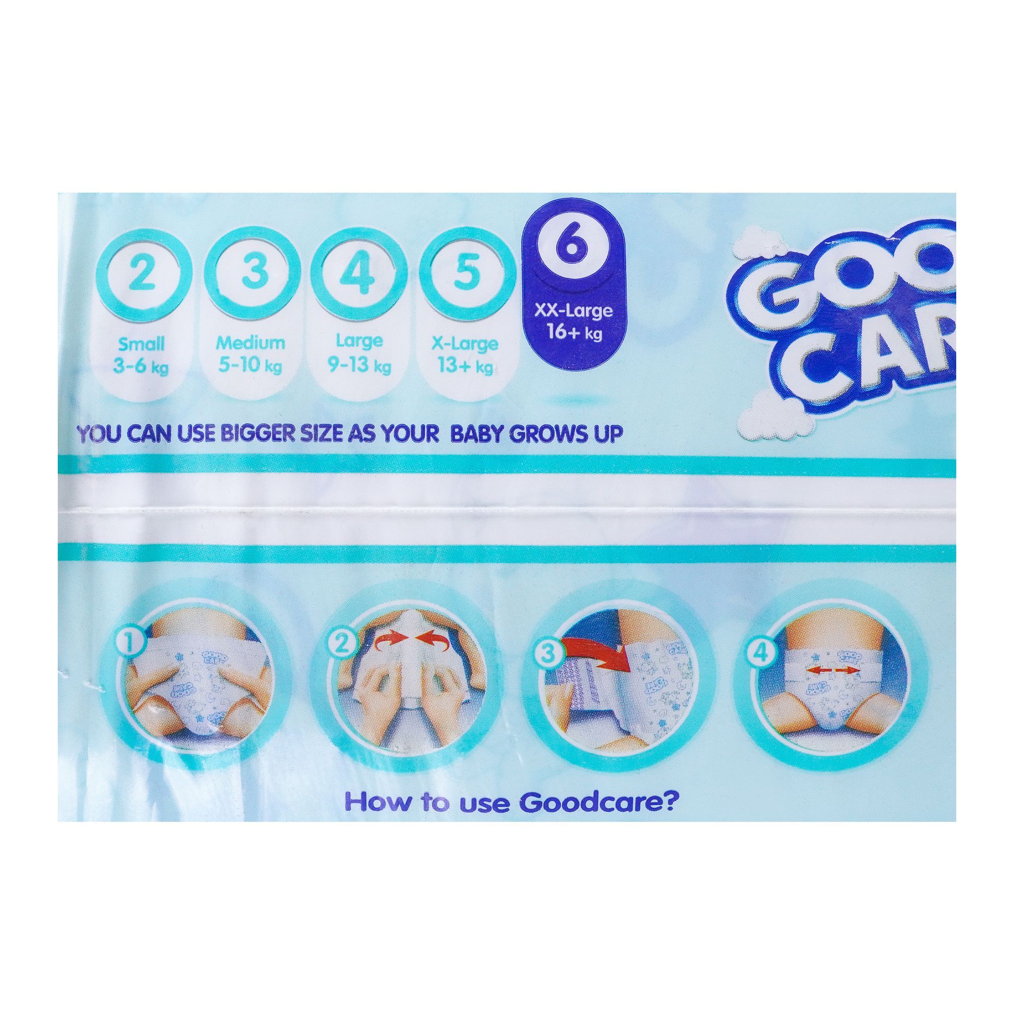Purchase Good Care Baby Diaper, 6, XX-Large, 16+ kg, 34-Pack Online at ...