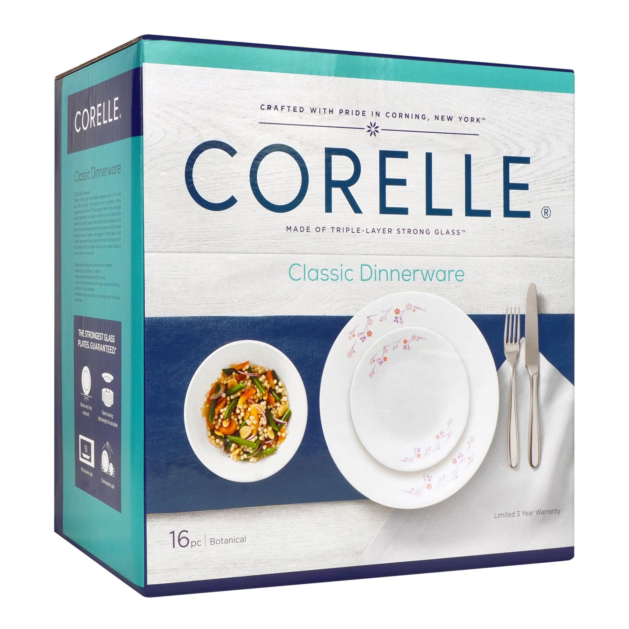 Order Corelle Classic Dinnerware Set, Botanical 16-Pack, 16S-BTC-PH ...