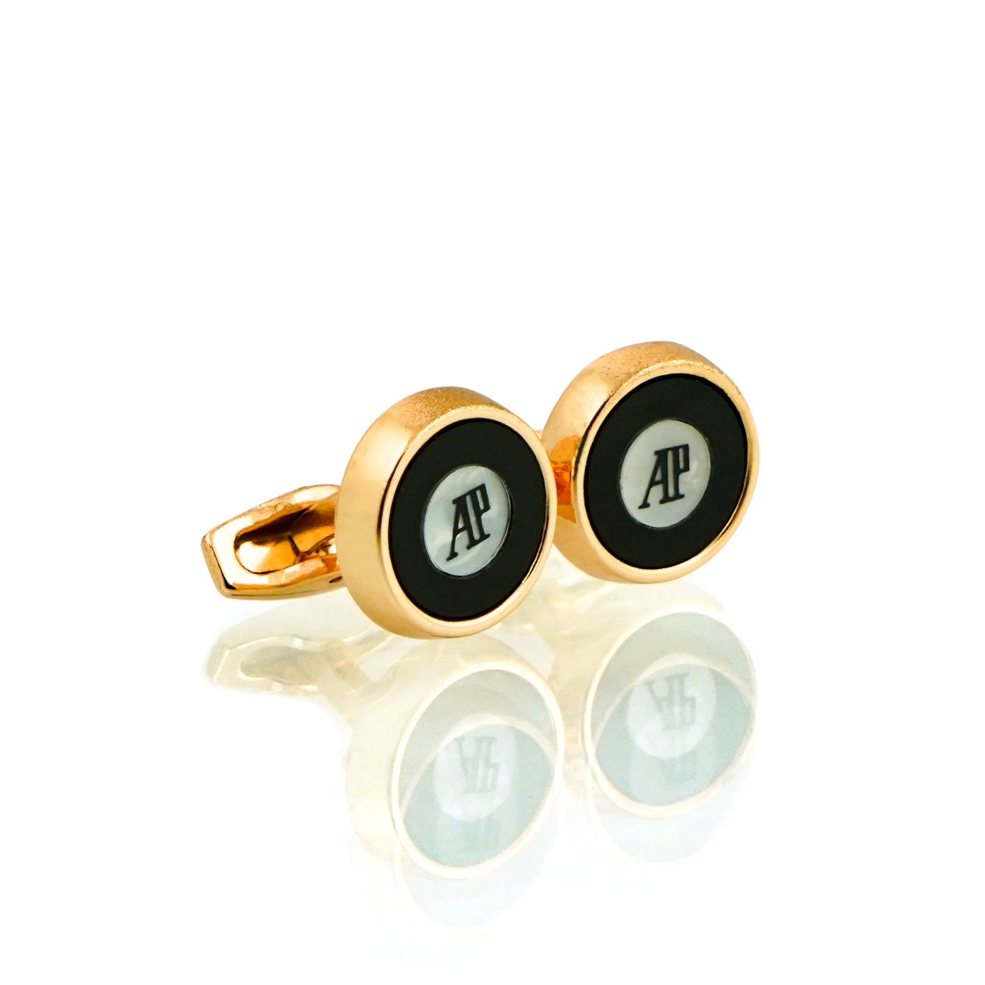 Buy A-P Cufflinks For Men, Rose Gold, C-25 Online at Best Price in ...