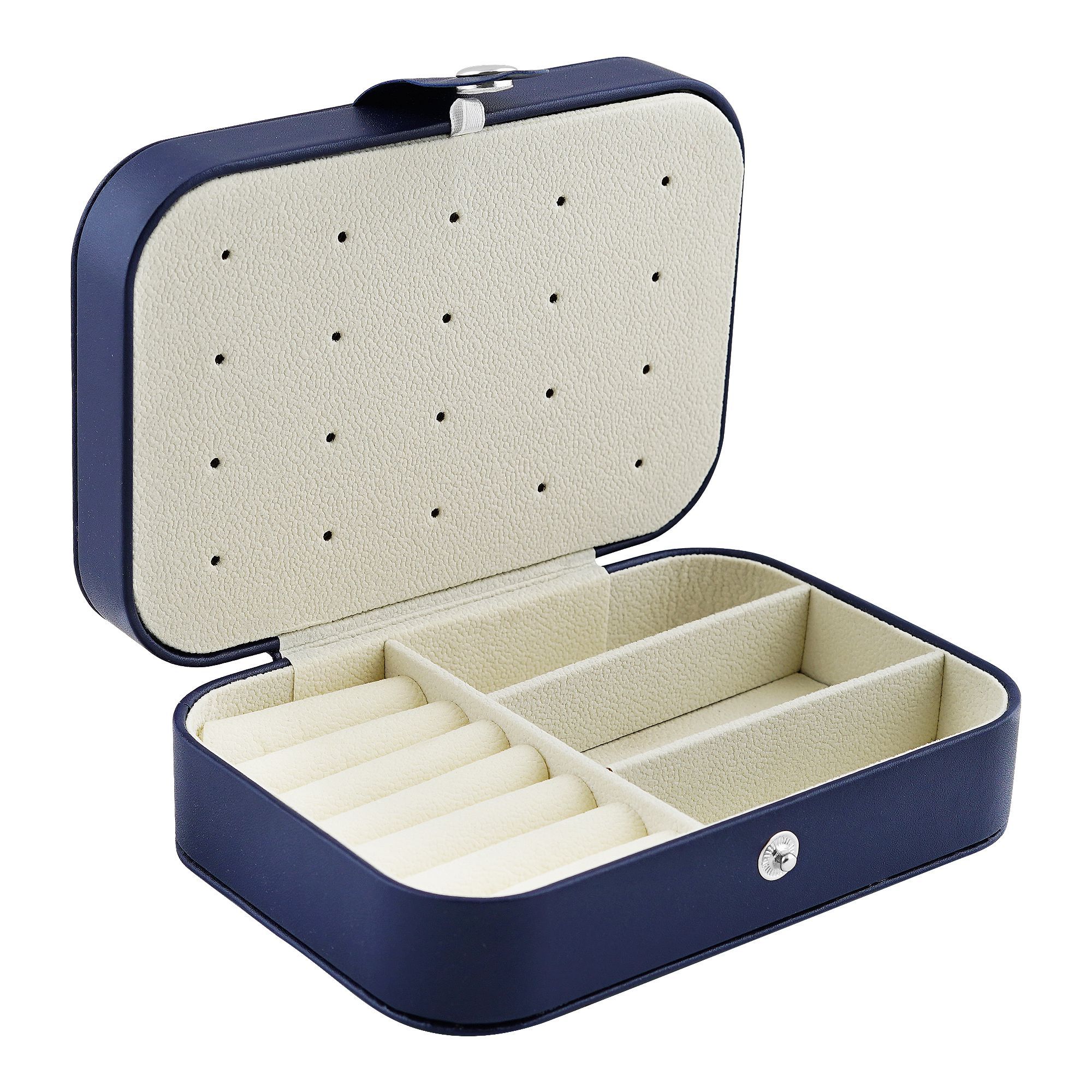 Portable Jewelry Storage Organizer Box For Rings, Earrings & Necklaces ...