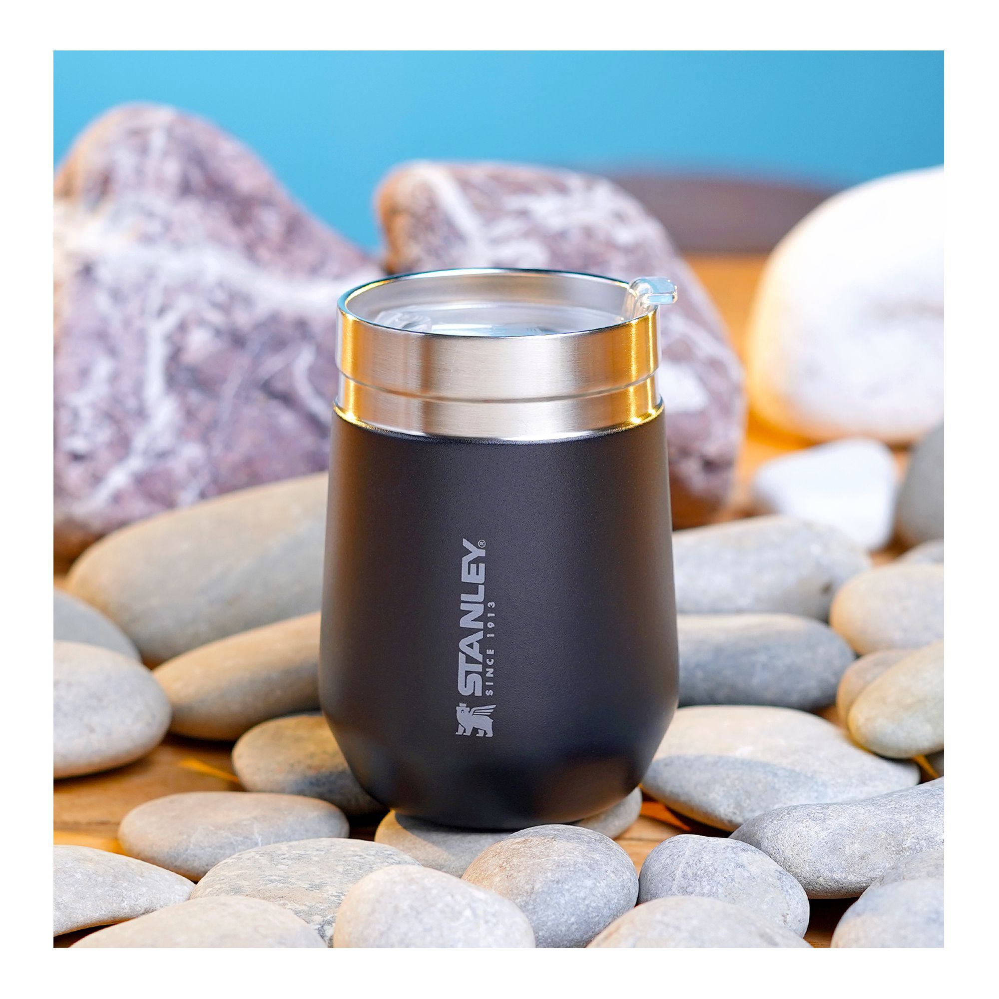 Stanley Go Series The Everday Go Tumbler, 290ml, Matte Black Pebbles 10 ...