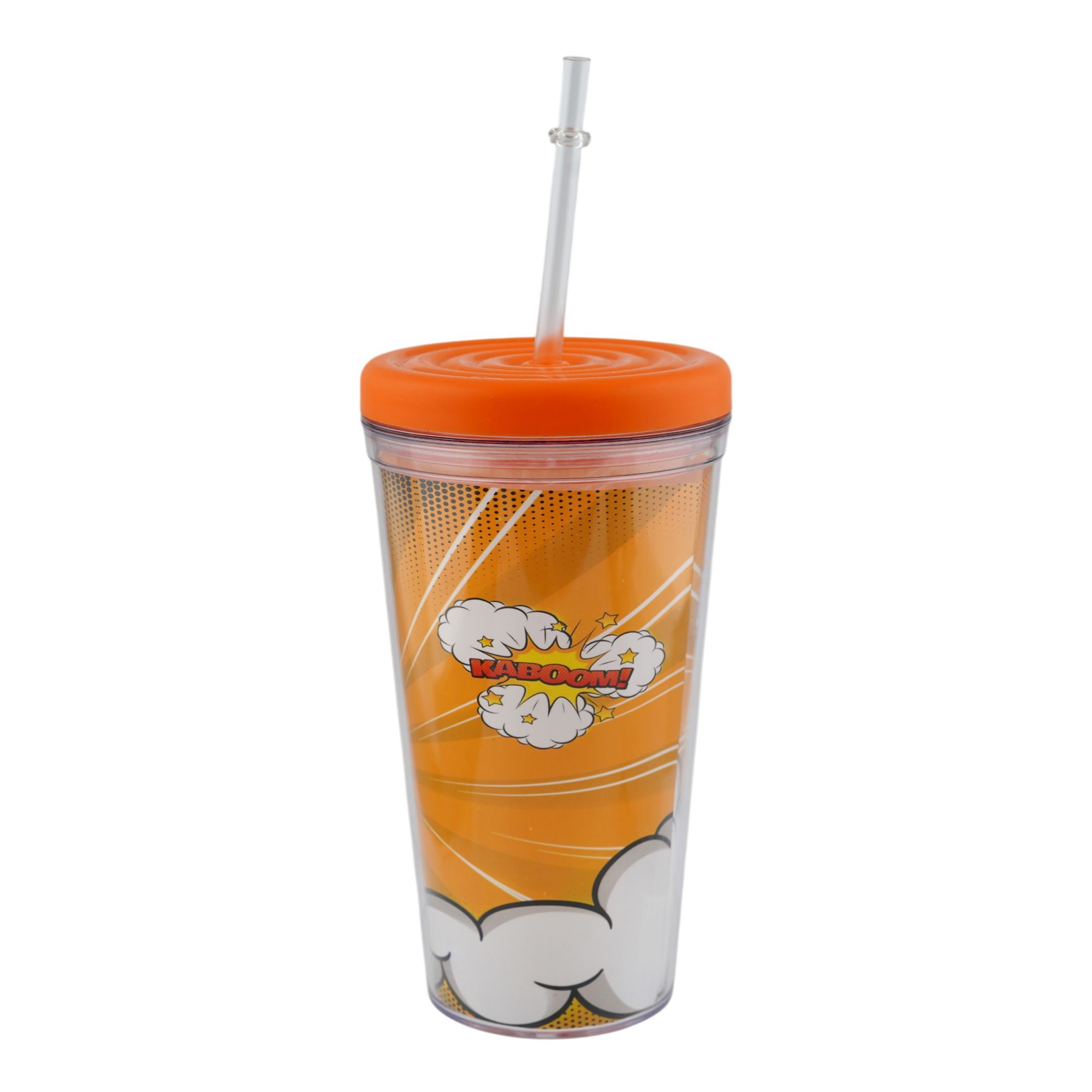 Appollo Not All Heroes Wear Capes Tumbler, Orange, 500ml