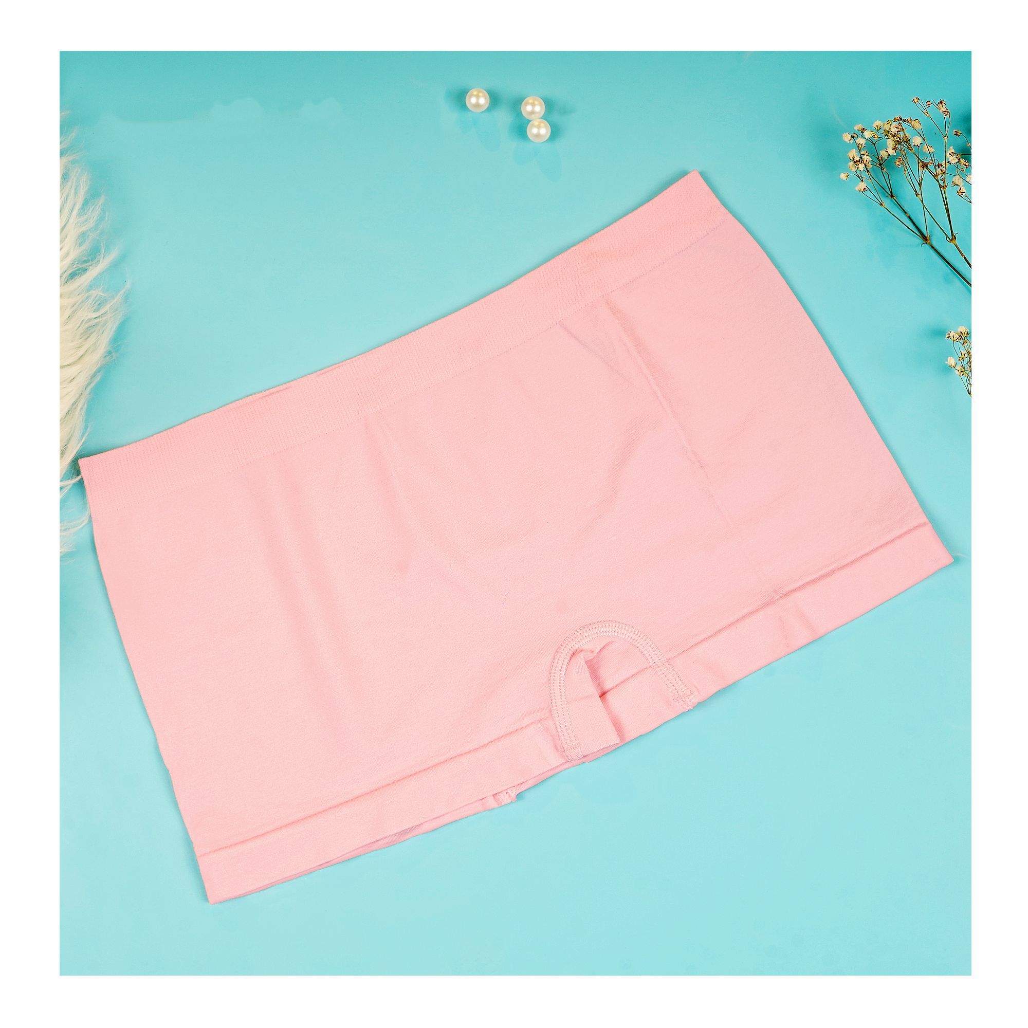 Women's Viscose Boxer, Free Size, Light Pink, 4044