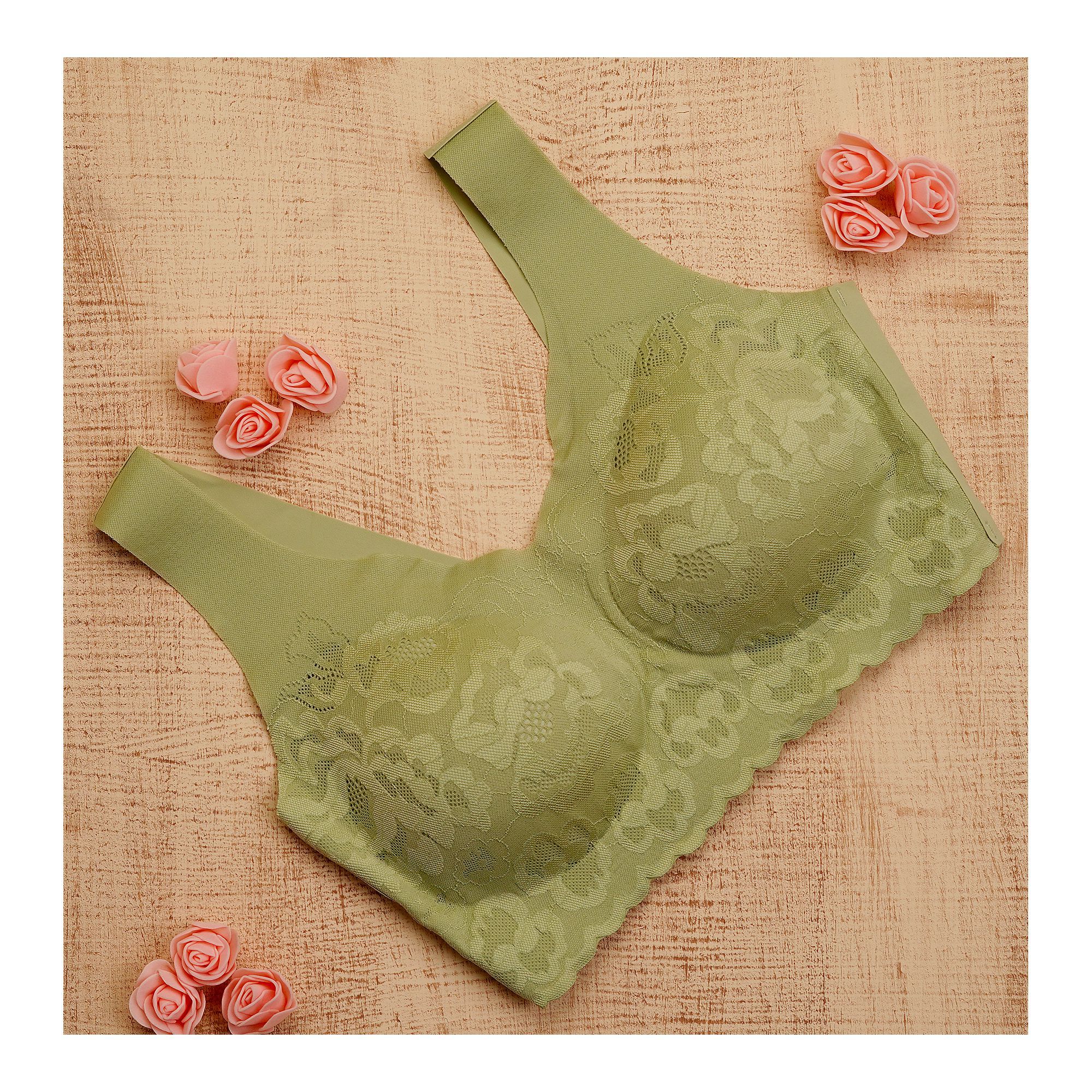 NG Fashion Women's Fancy Bra, Green, 15