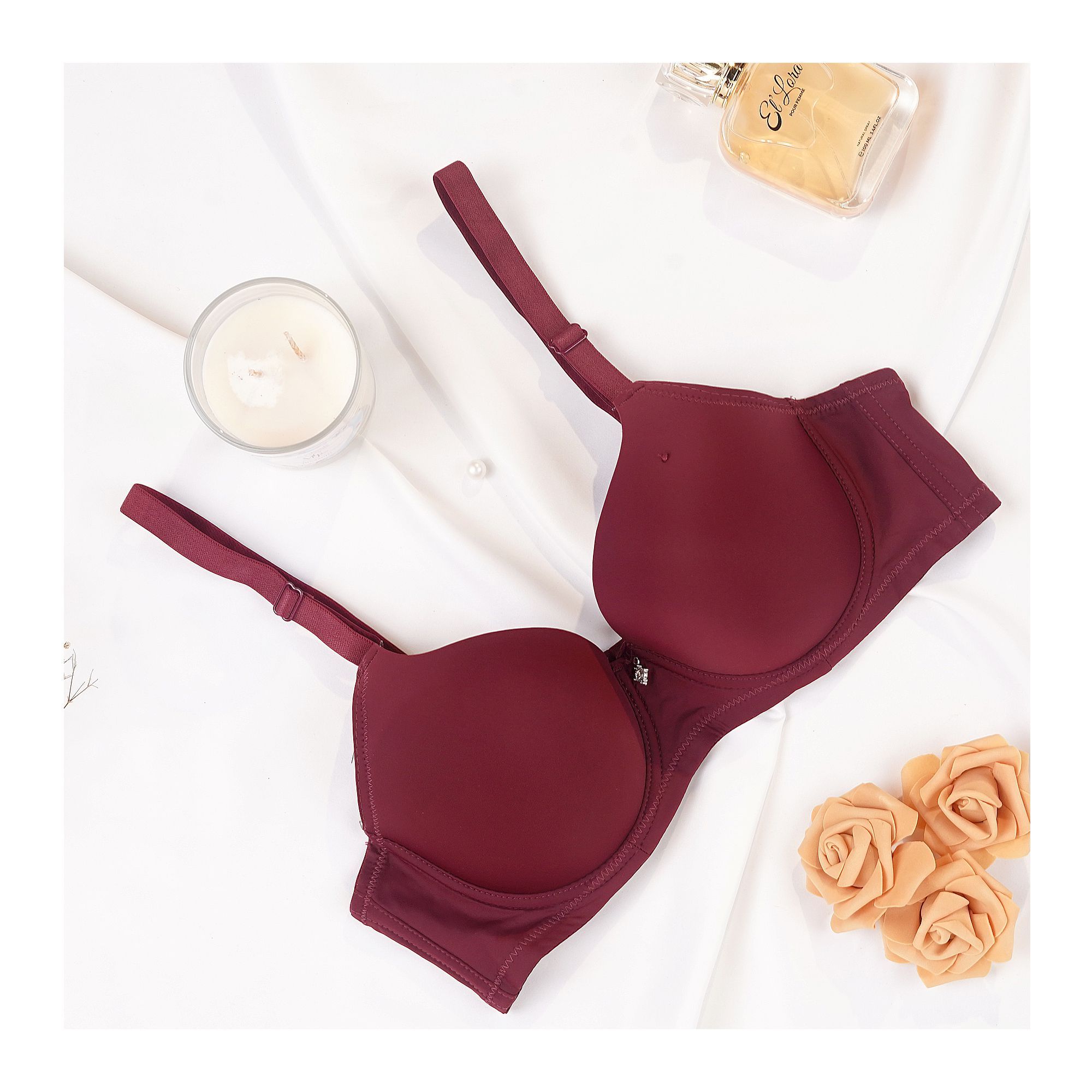 Flourish Women's Foam Bra, Wine, 1994