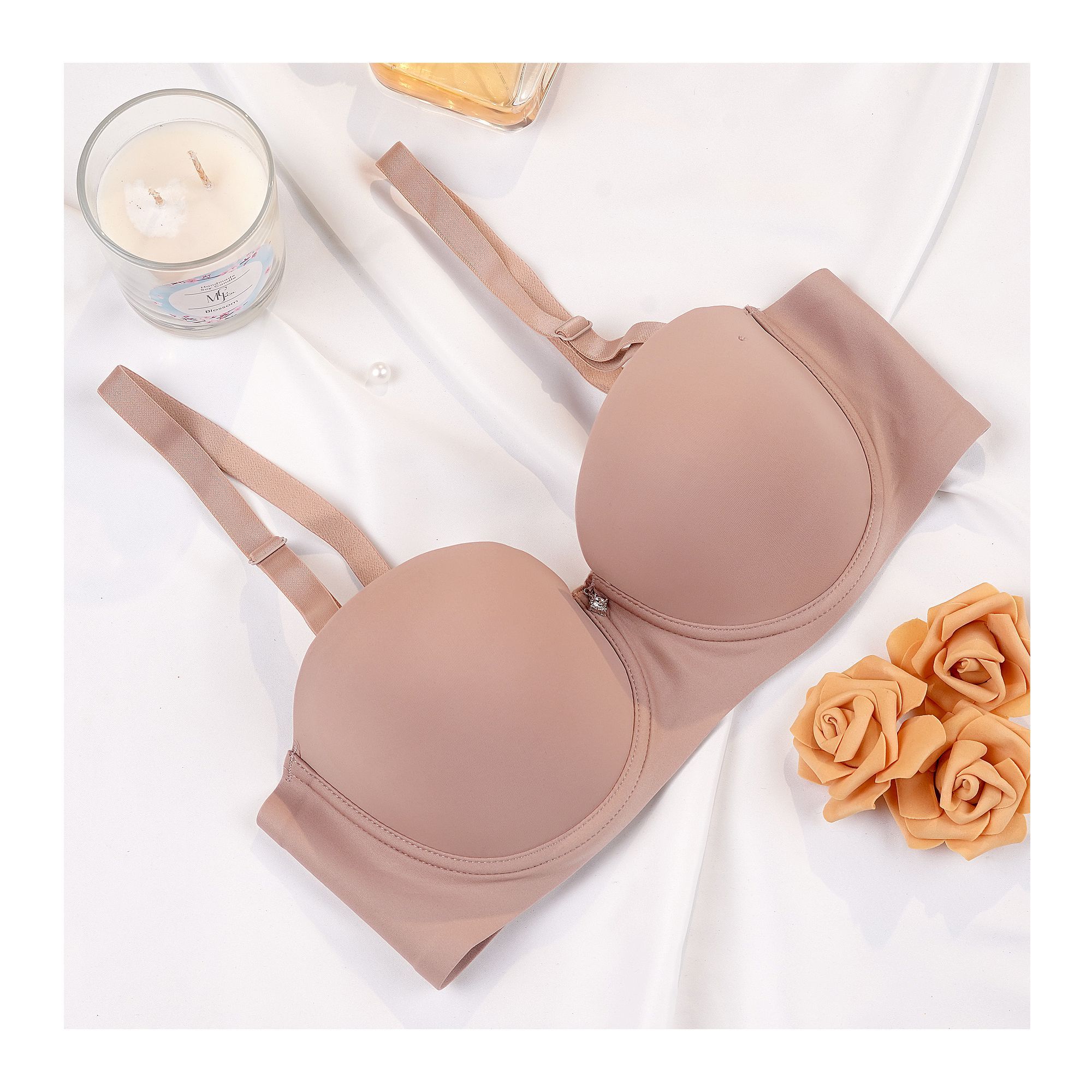 Flourish Women's Foam Bra, Brown, 2517