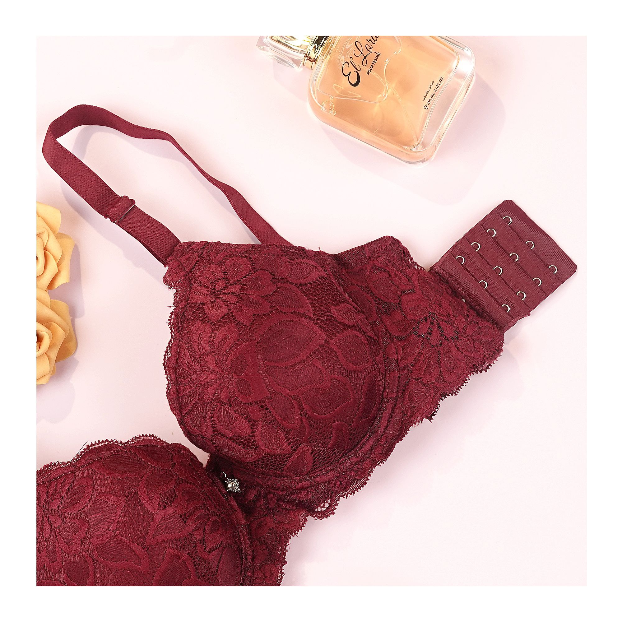 Flourish Women's Foam Bra, Wine, 2182