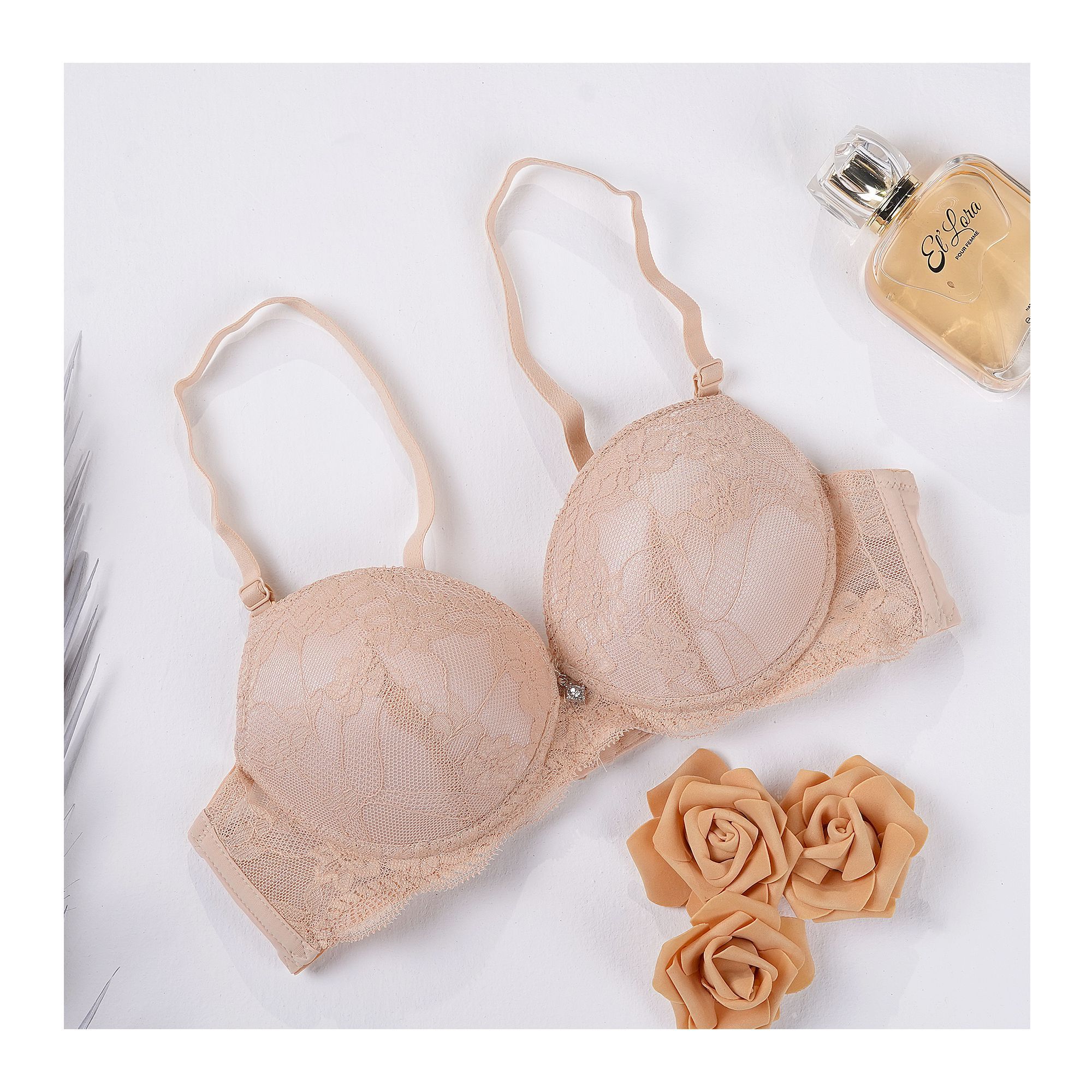 Flourish Women's Foam Bra, Skin, 2607