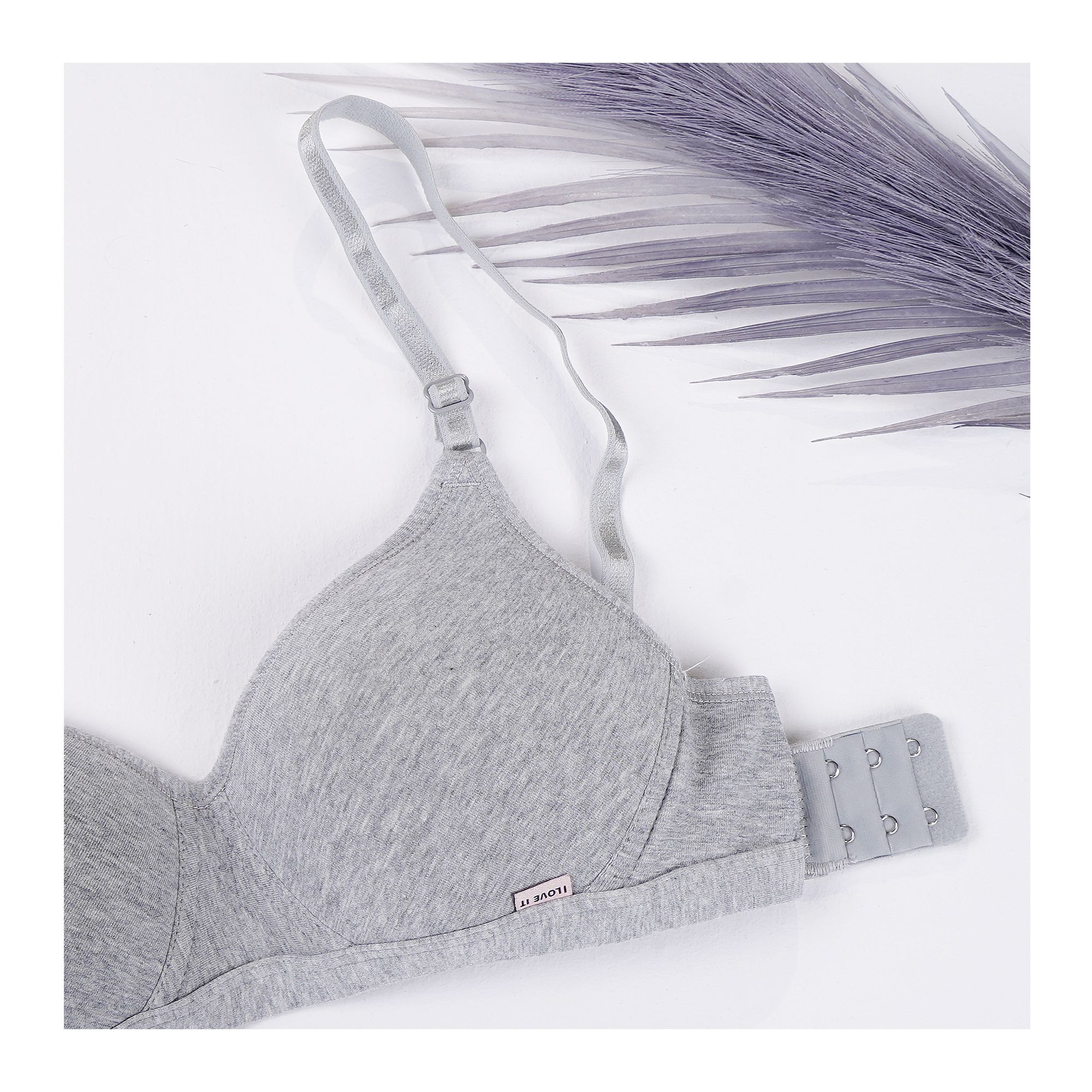 Flourish Women's Foam Bra, Light Grey, 1615