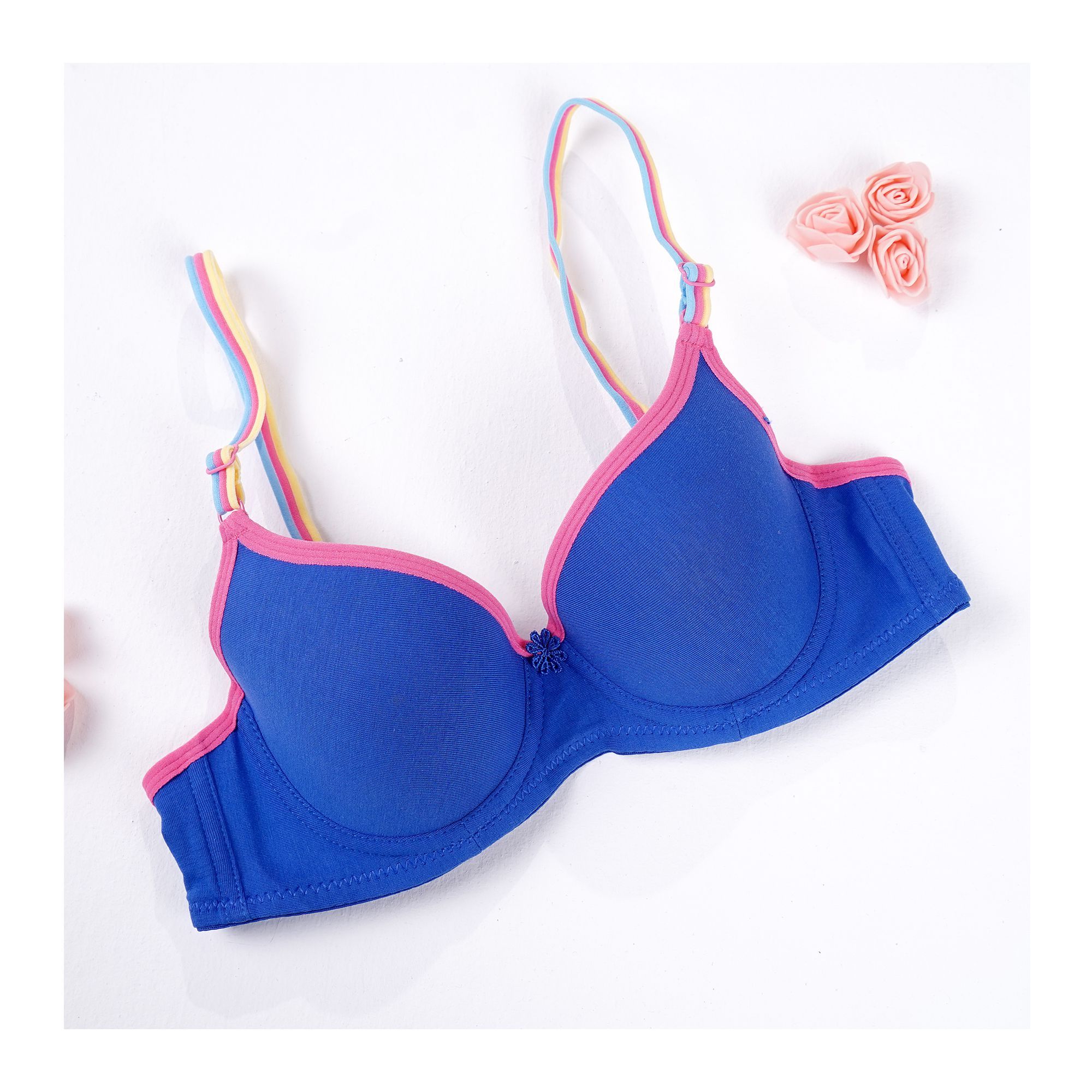 Flourish Women's Foam Bra, Blue, 2819