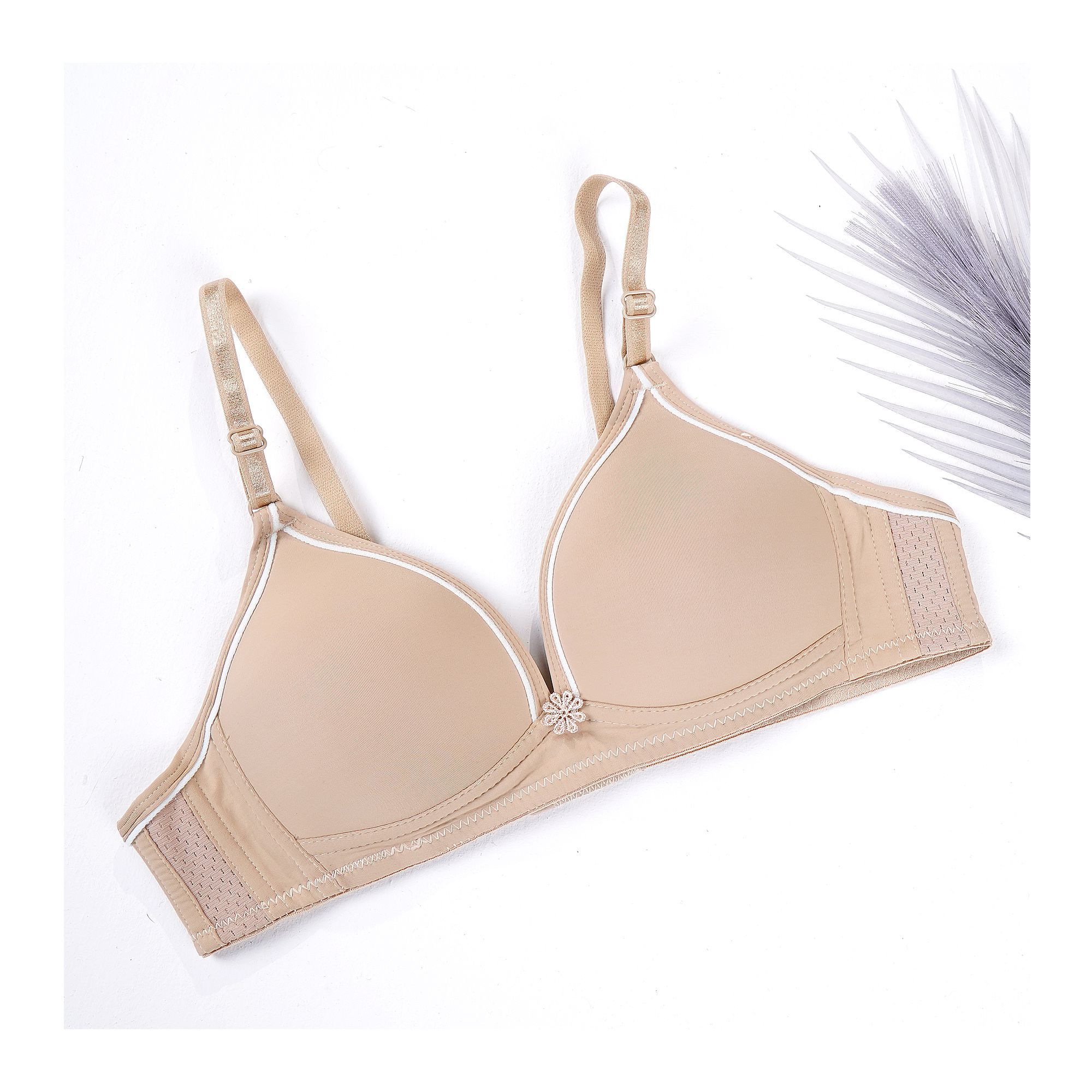 Flourish Women's Foam Bra, Skin, 8833